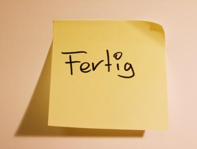 Kostenloses Foto: Fertig - pixelio.de