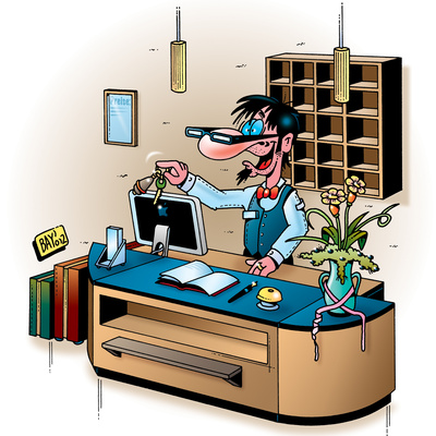 Kostenloses Foto: Berufsbilder: Hotelfachmann - pixelio.de