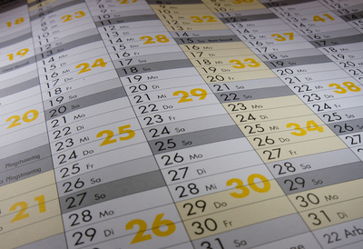 Kostenloses Foto: Kalendarium neutral Monate Tage - pixelio.de