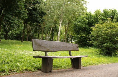 Kostenloses Foto: eine bank im grünen - pixelio.de